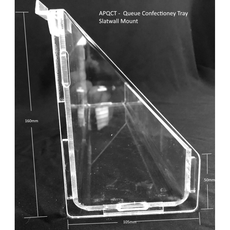 Queue & 2 Way - Slatwall Confectionery Tray 465mm wide