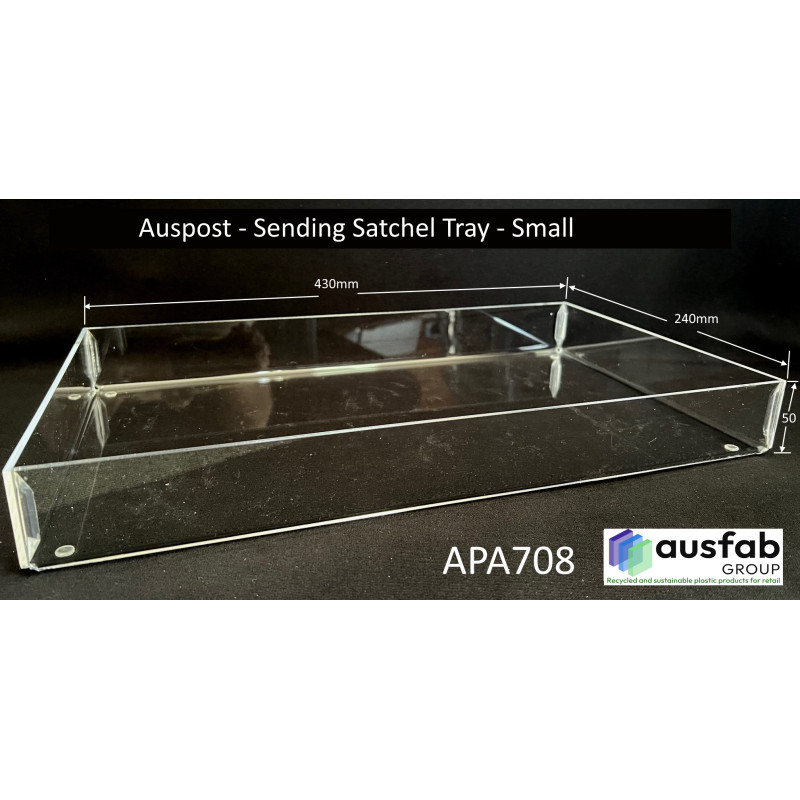 Clear Acrylic Sending Satchel Tray (Small)