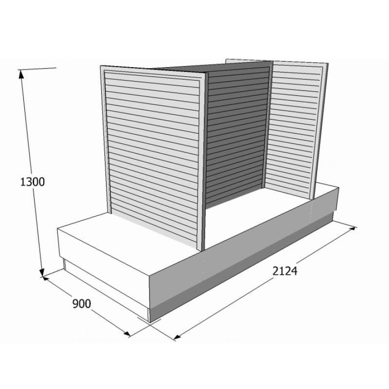 H GOND APF3/750 Shelf Kit 300mm Deep x 750mm